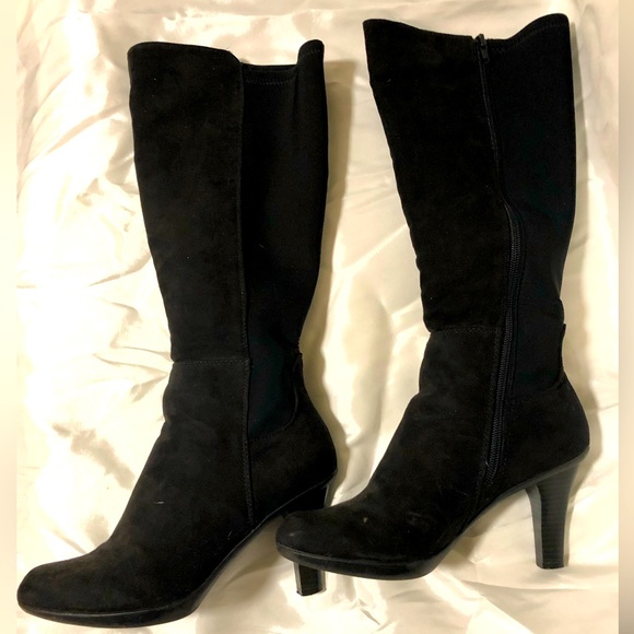 Kelly & Katie | Shoes | Fashionable Black 3 Inch High Heel Boot | Poshmark
